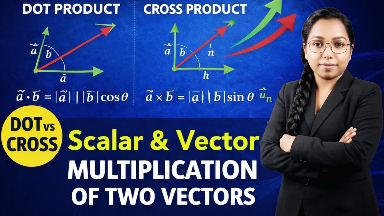 Scalar and Vector Multiplication of Two Vectors and Their Properties ...