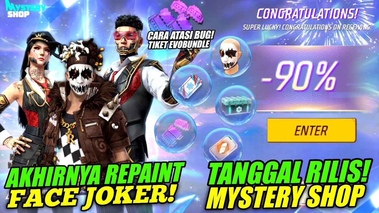 FIX RILIS! TANGGAL RILIS MYSTERY SHOP WINTERLAND & FACE JOKER REPAINT+ ...