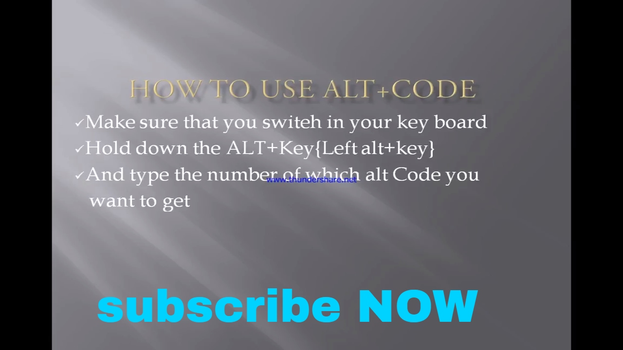 How To Use ALT Code YouTube how-to-use-alt-code-youtube