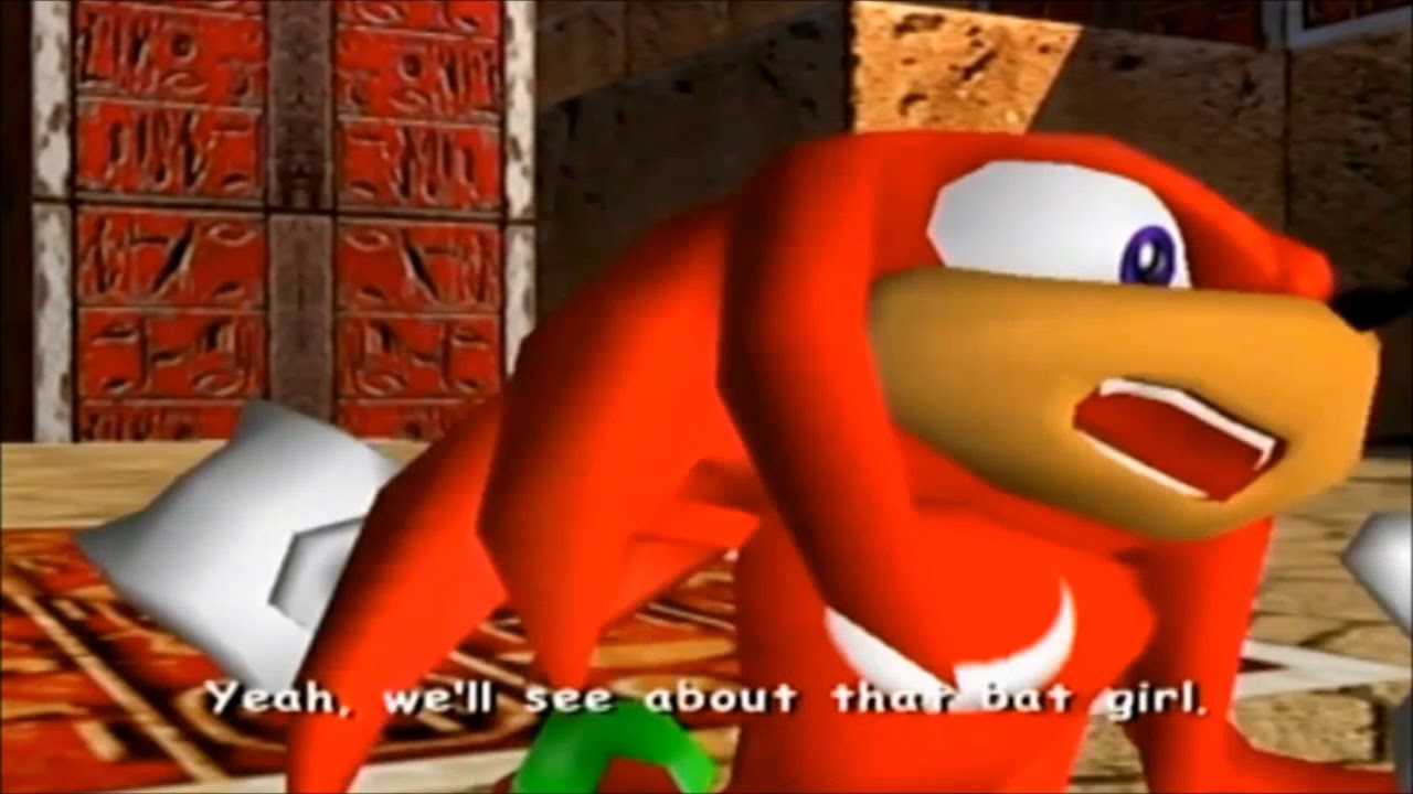 Knuckles saying "Yeah, We'll see about that bat girl" For 10 Minutes ...