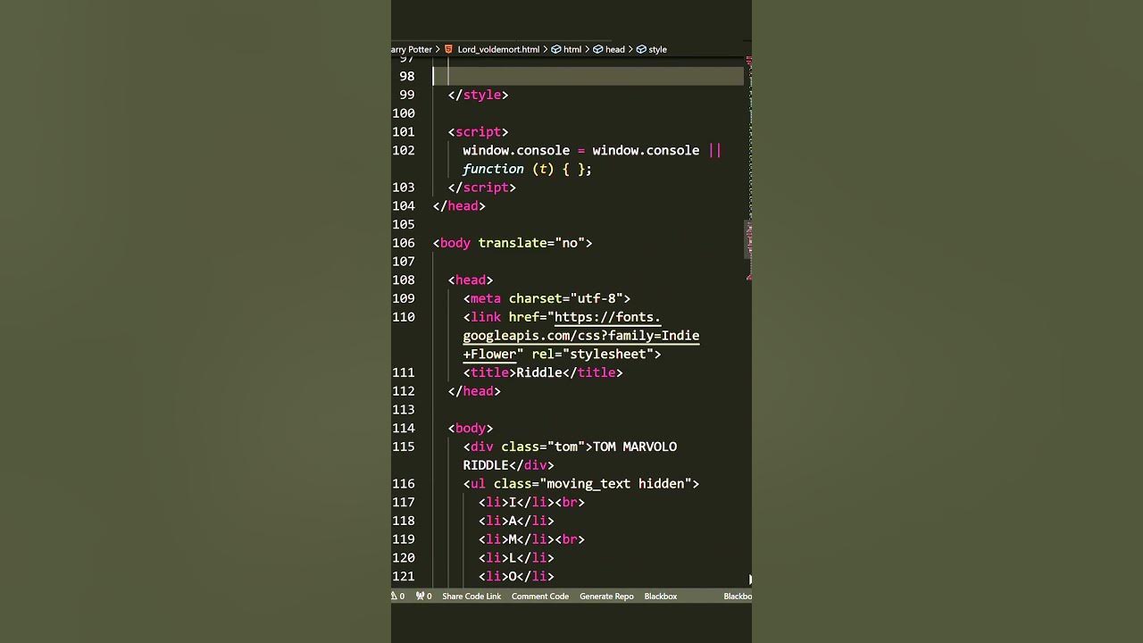 Lord Voldemort Css Html Harry Potter Laconic2237 Coding Youtube 6806