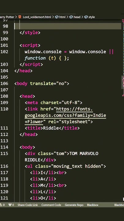 Lord Voldemort Css Html Harry Potter Laconic2237 Coding Youtube