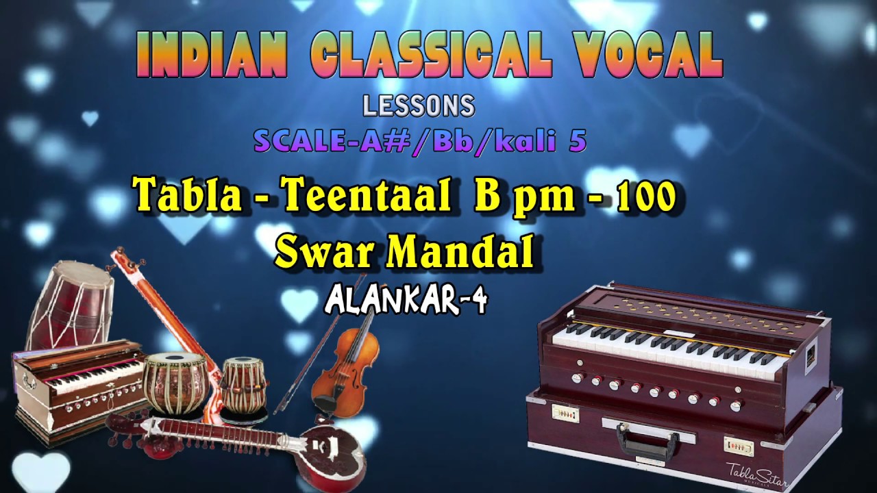 INDIAN CLASSICAL VOCAL LESSON /ALANKAR -4 - YouTube