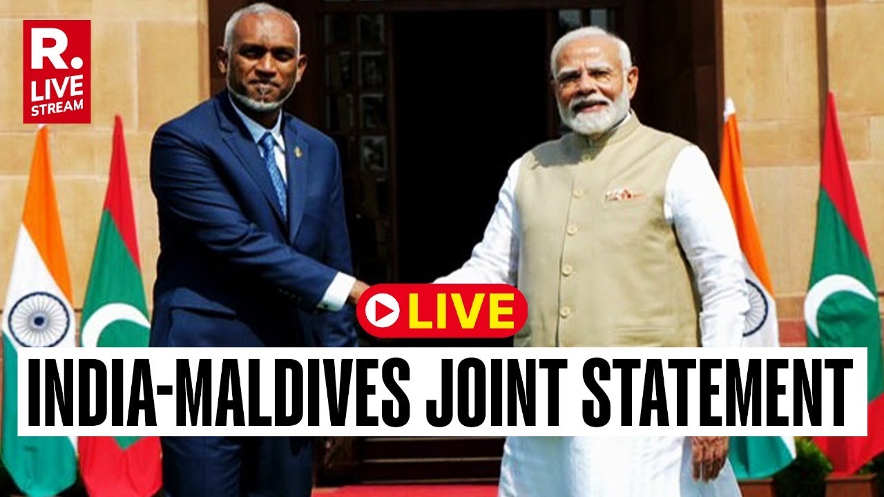 PM Modi & President Mohamed Muizzu of Maldives Attend The Joint Press ...