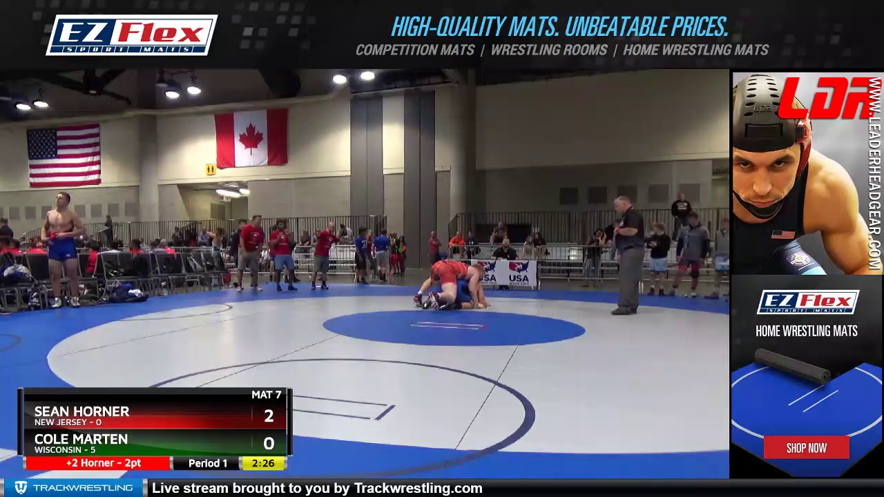 Mat 7 220 Sean Horner New Jersey Vs Cole Marten Wisconsin - YouTube