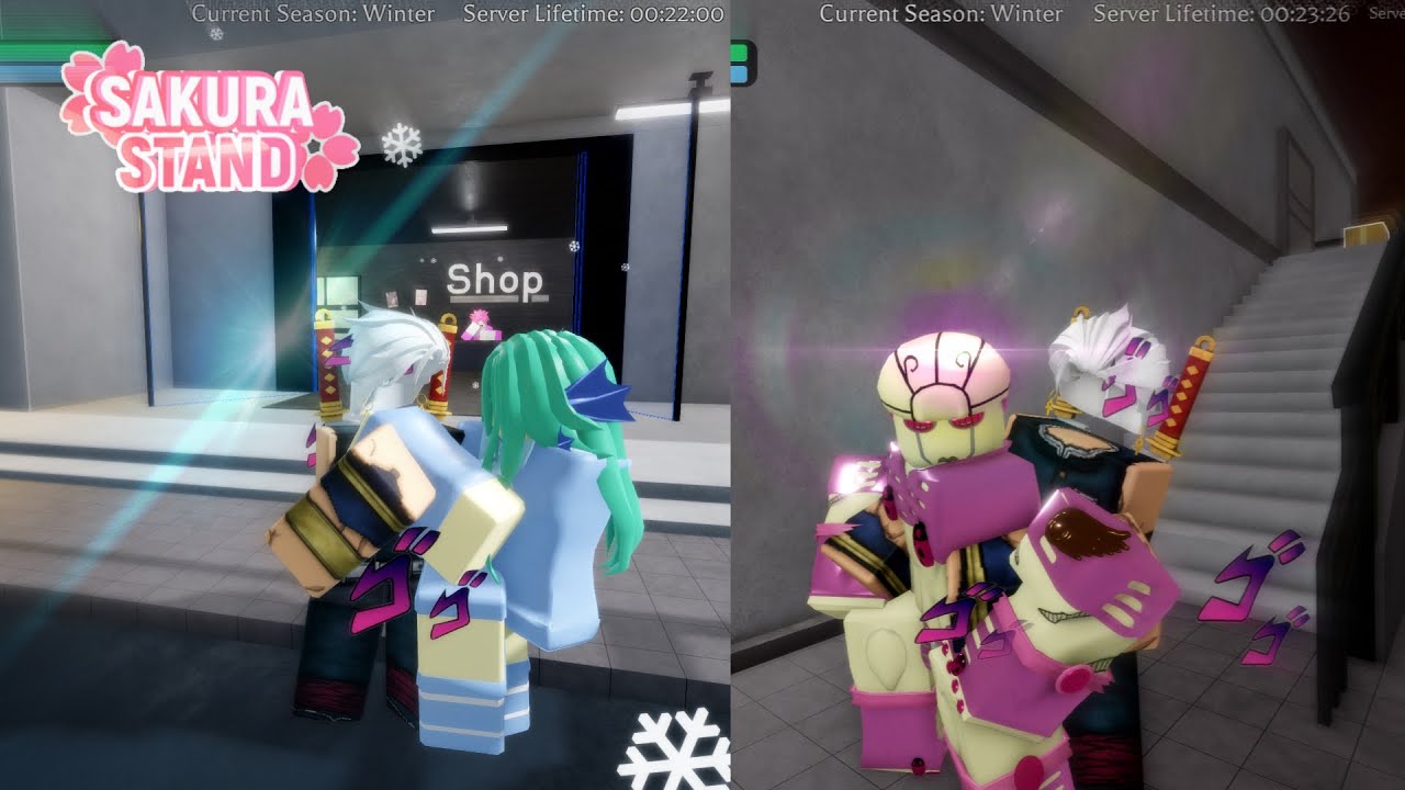 Gold experience Sakura/Rainy time Blue Showcase (Sakura Stand) - YouTube