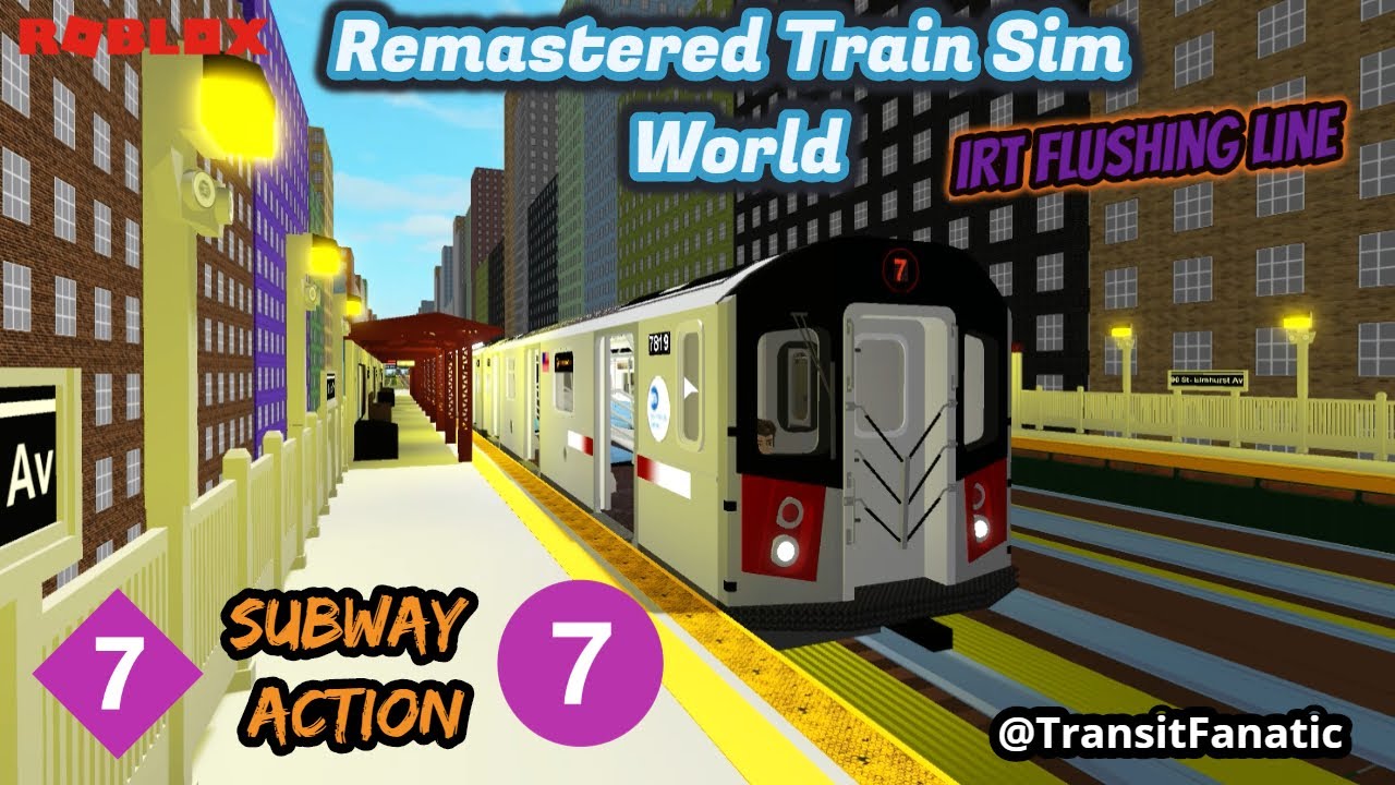 ROBLOX: NYC Subway IRT Flushing Line (7) Subway Action (MTA Subway Sim ...