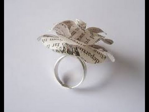 how to make paper ring part 1 - YouTube