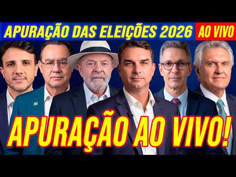 AO VIVO: APURAÇÃO DAS ELEIÇÕES 2026 | Presidente, governadores e Senado em tempo real