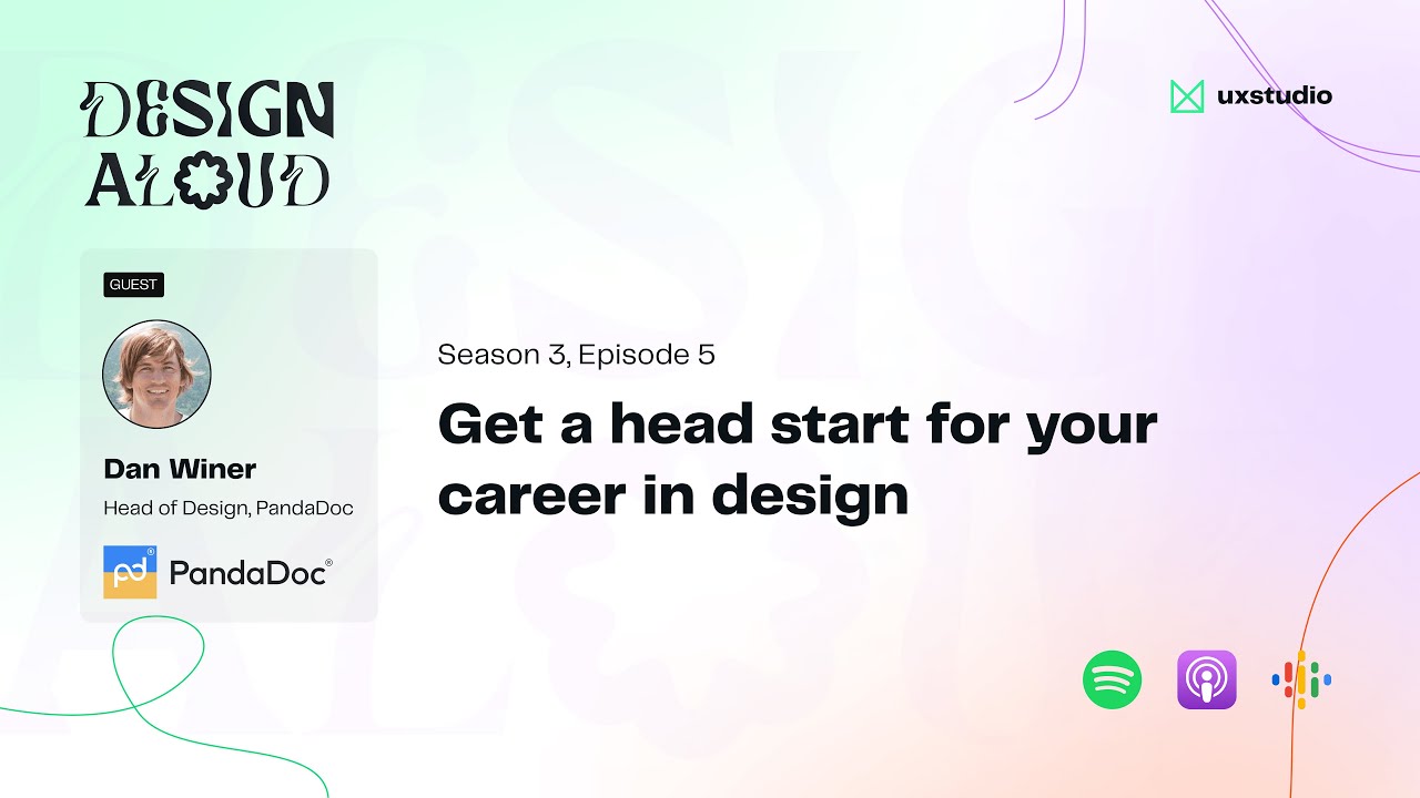 Get a head start for your career in design with Dan Winer - YouTube