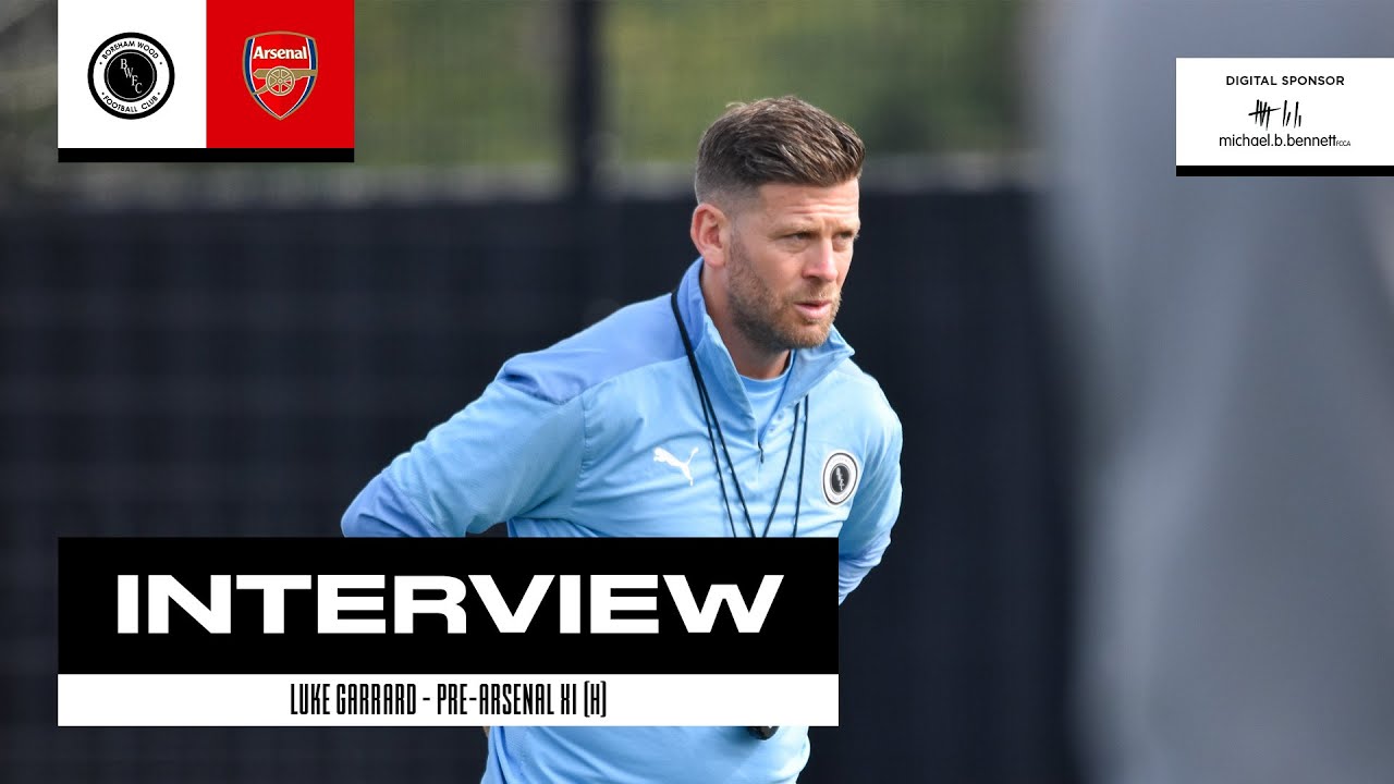 INTERVIEW | Luke Garrard pre - Arsenal XI (H) 28th July 2023 - YouTube