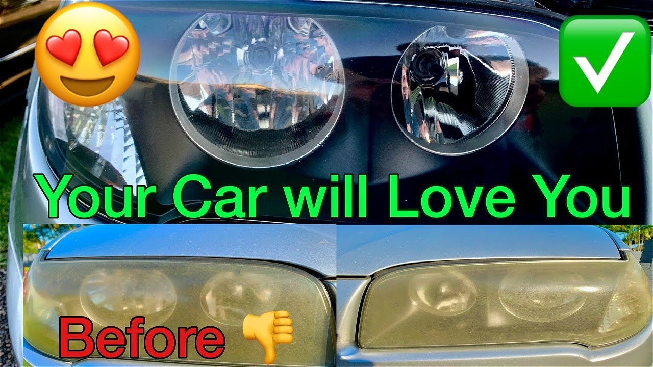 Easy Headlight Restoration, Stunning Results - YouTube