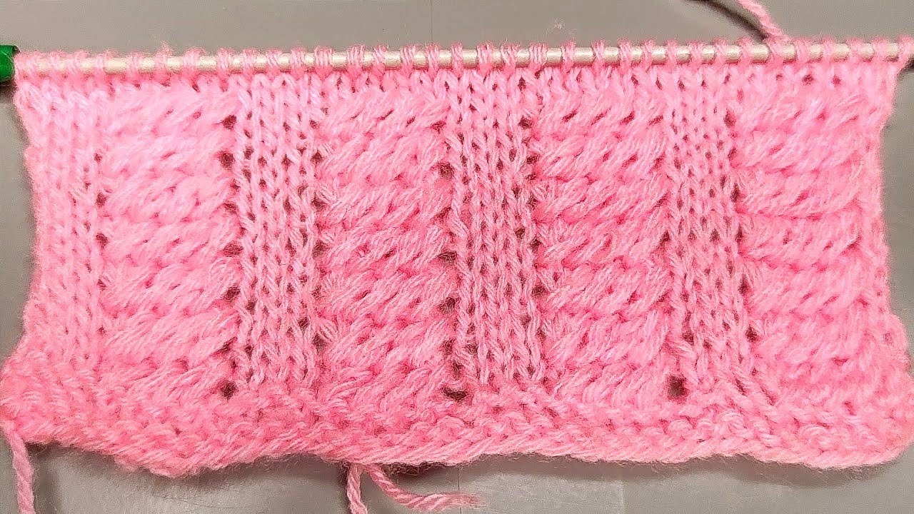 Knitting pattern straight line design for men sweater easy pattern ...