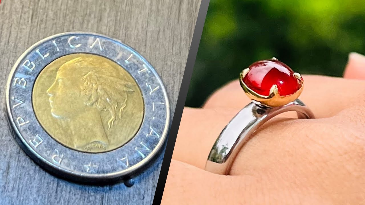 I turned a old coin into a beautiful agasthi gem ring | handmade ...