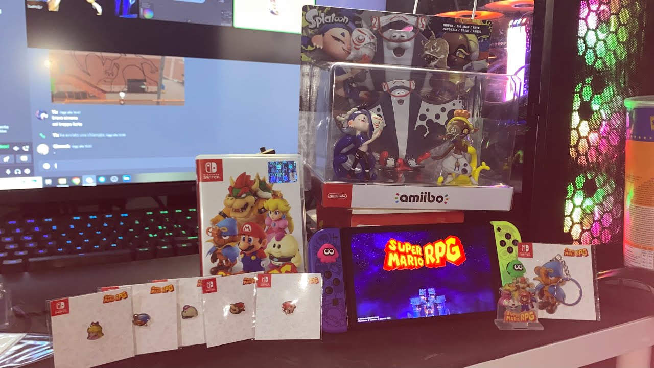 MEGA UNBOXING Super Mario RPG + Amiibo Trio Triglio (Splatoon 3) - YouTube