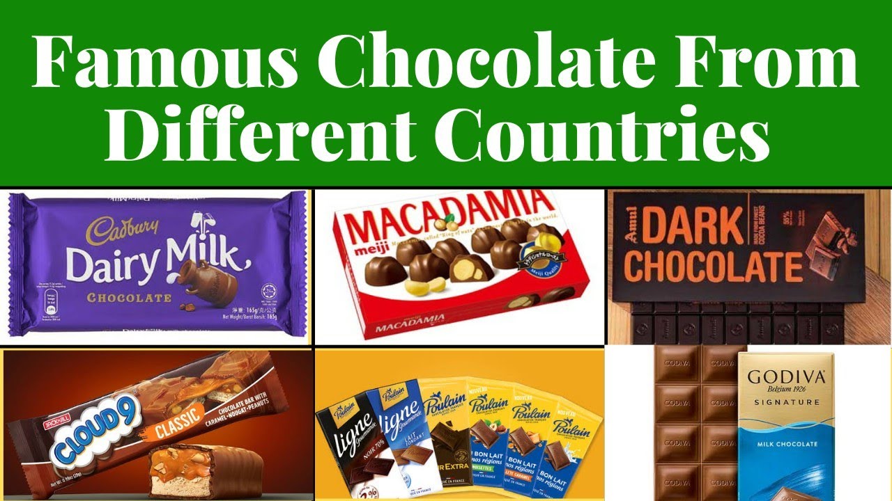 Famous Chocolate From Different Countries - YouTube