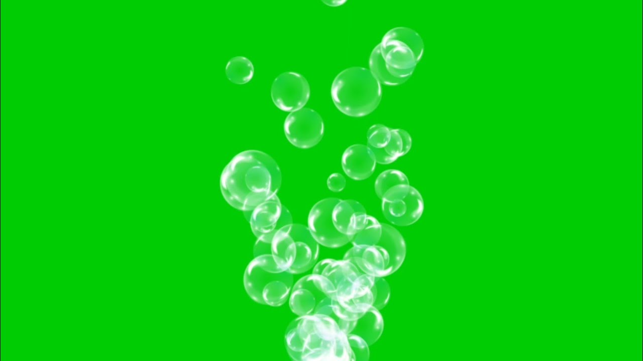 Green Screen effects water bubbles Animation HD video - YouTube
