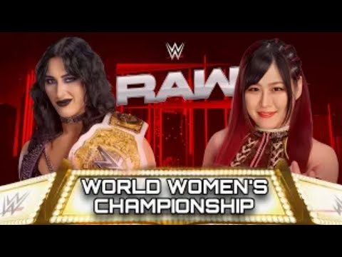 WWE2K24 Iyo Sky Vs Rhea Ripley Women World Championship Match At Raw ...