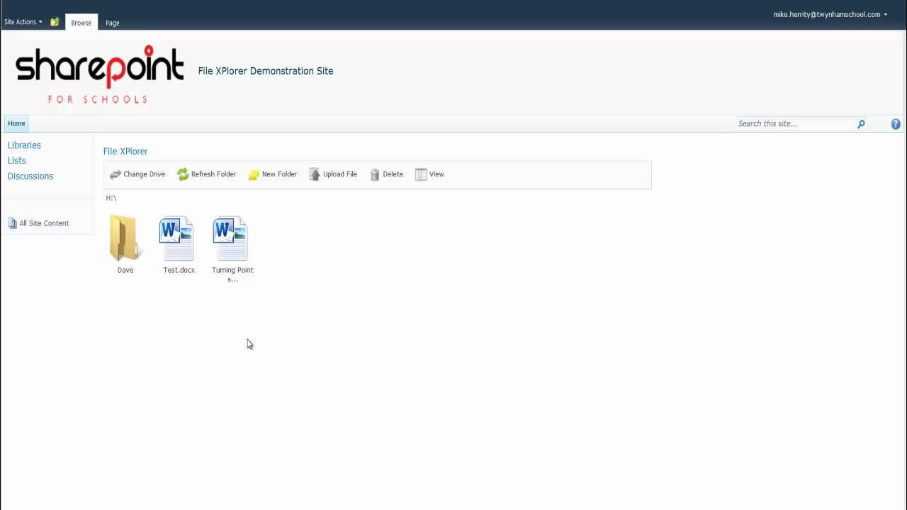 SharePoint File Explorer Demo - YouTube