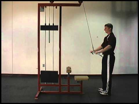 Standing Lat Pull Downs - YouTube