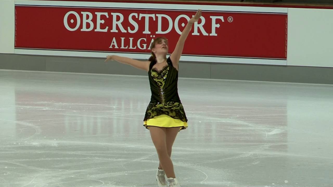 Katherine Noble - Silver Ladies I Free Skating - 2016 Oberstdorf - YouTube