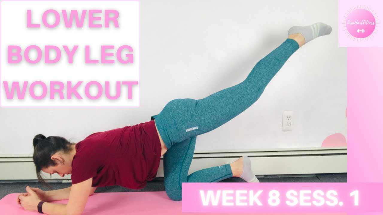 20 Minute Killer Lower Body Leg Workout/ Week 8 Workout 1 - YouTube