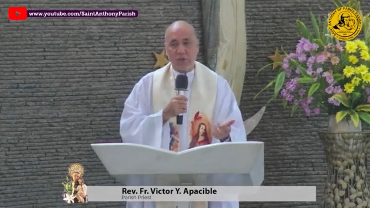 Homily of Rev. Fr. Victor Y. Apacible | Friday | 5th Week in Ordinary ...