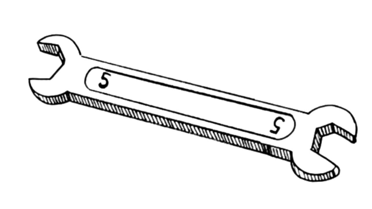 How to Draw a Wrench | Easy Step by Step Drawing Tutorial - YouTube