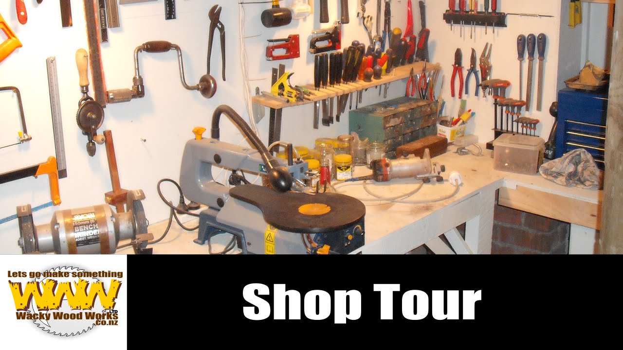 Off the cuff... Wacky Wood Works Basement Shop Tour - YouTube
