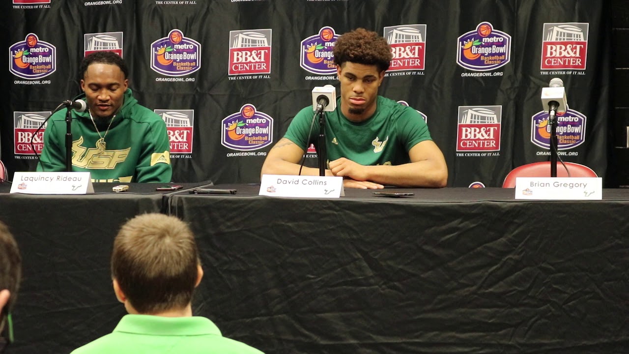 USF guards Laquincy Rideau and David Collins talk loss to FSU (12/21/19 ...