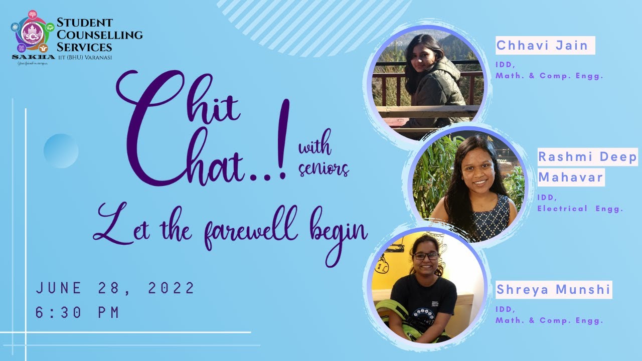 Chit Chat with Seniors '22 | Ep #19 | Chhavi Jain • Rashmi Deep Mahavar ...