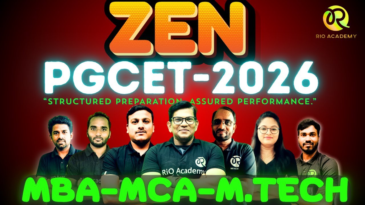 PGCET-2026: Ace Your MBA & MCA Prep with Zen Batch! - YouTube
