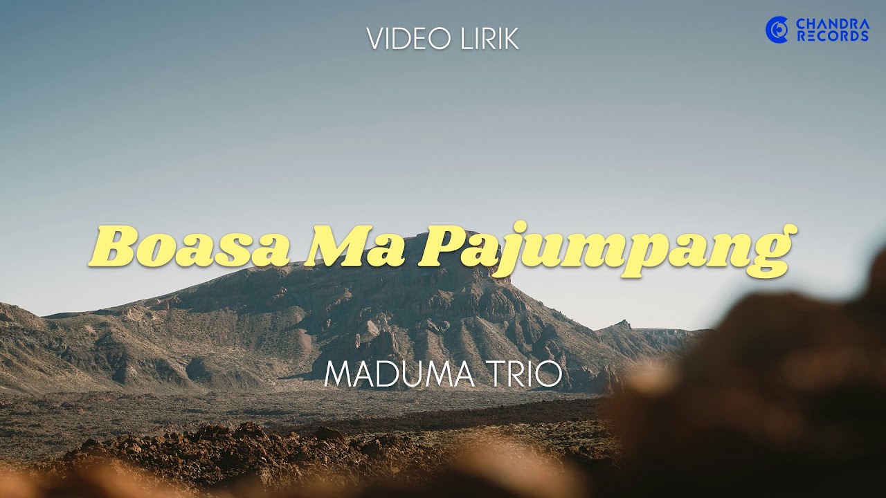 Maduma Trio - Boasa Ma Pajumpang (Video Lirik) - YouTube