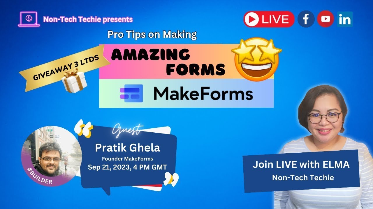 🎉 Live Create Stunning Forms Easily Pro Tips From Makeforms Founder