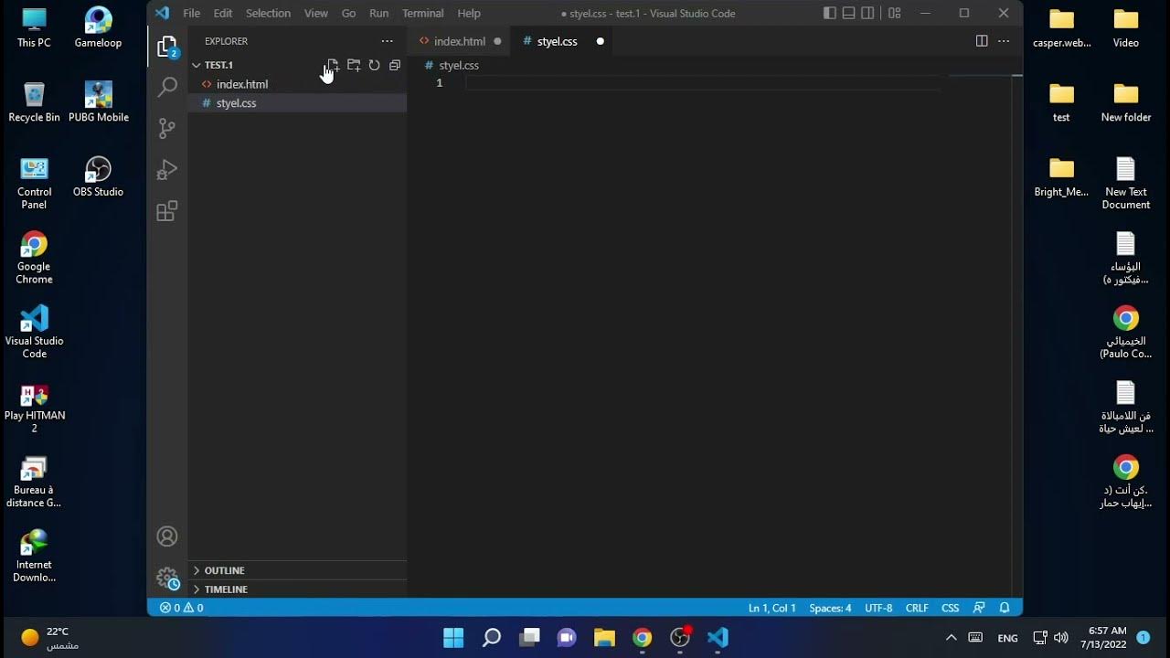 How to create and run html, css and javascript files in VScode editor, 2022, for beginners ...