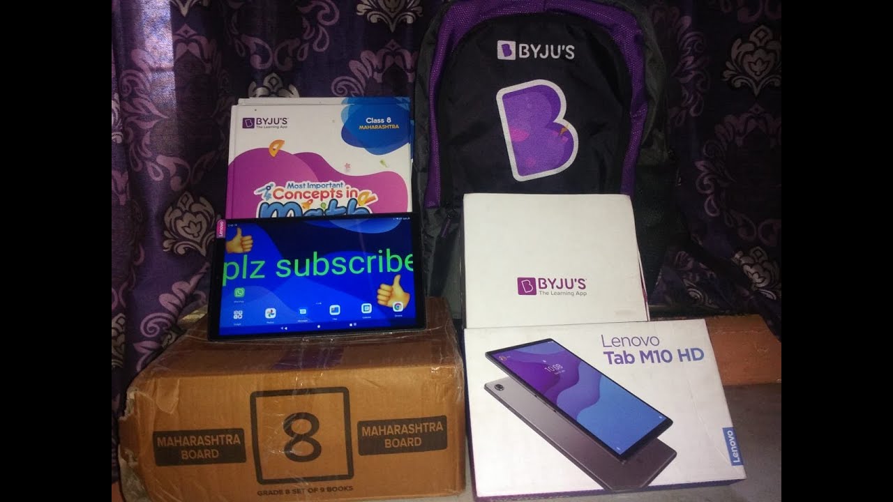 Latest 2021 BYJUS kit unboxing with Lenovo Tab for standard 8th 9th ...