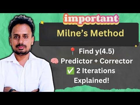 Milne's Method & Adams Bashforth Method | Pt.2 | Numerical Methods - YouTube