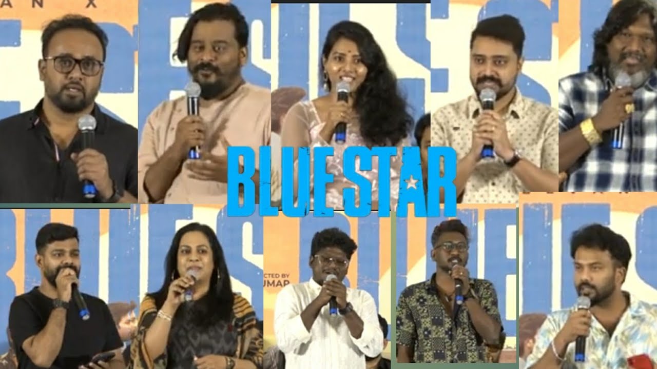 Blue Star Cast &Crew Speech at Blue Star Movie Success Meet - YouTube