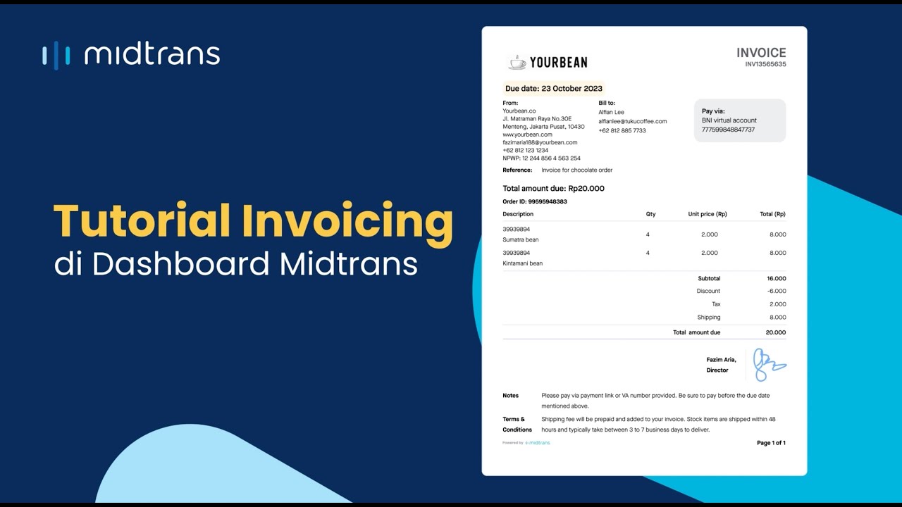 Tutorial Konfigurasi Invoicing di Dashboard Midtrans - YouTube