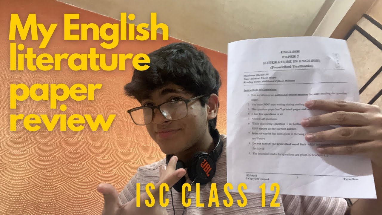 My English literature boards paper review 🍄| class 12 ISC | boards ...