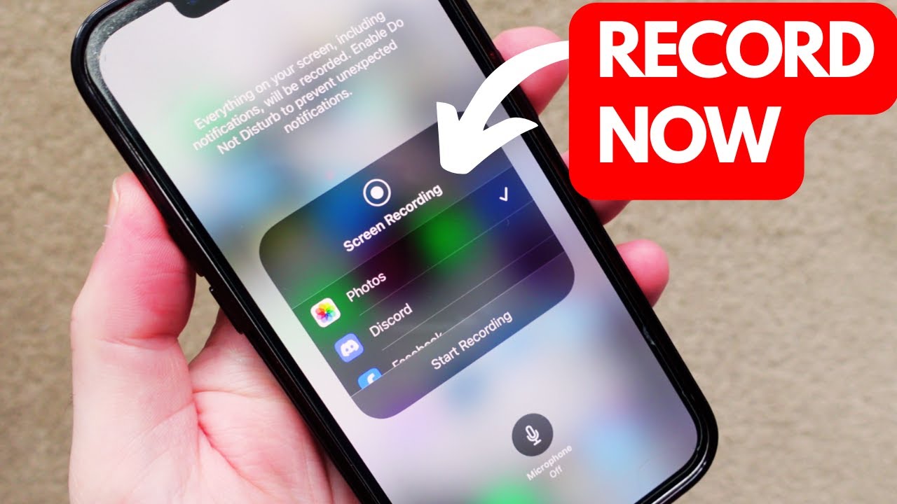 HOW to RECORD Your IPHONE Screen - YouTube