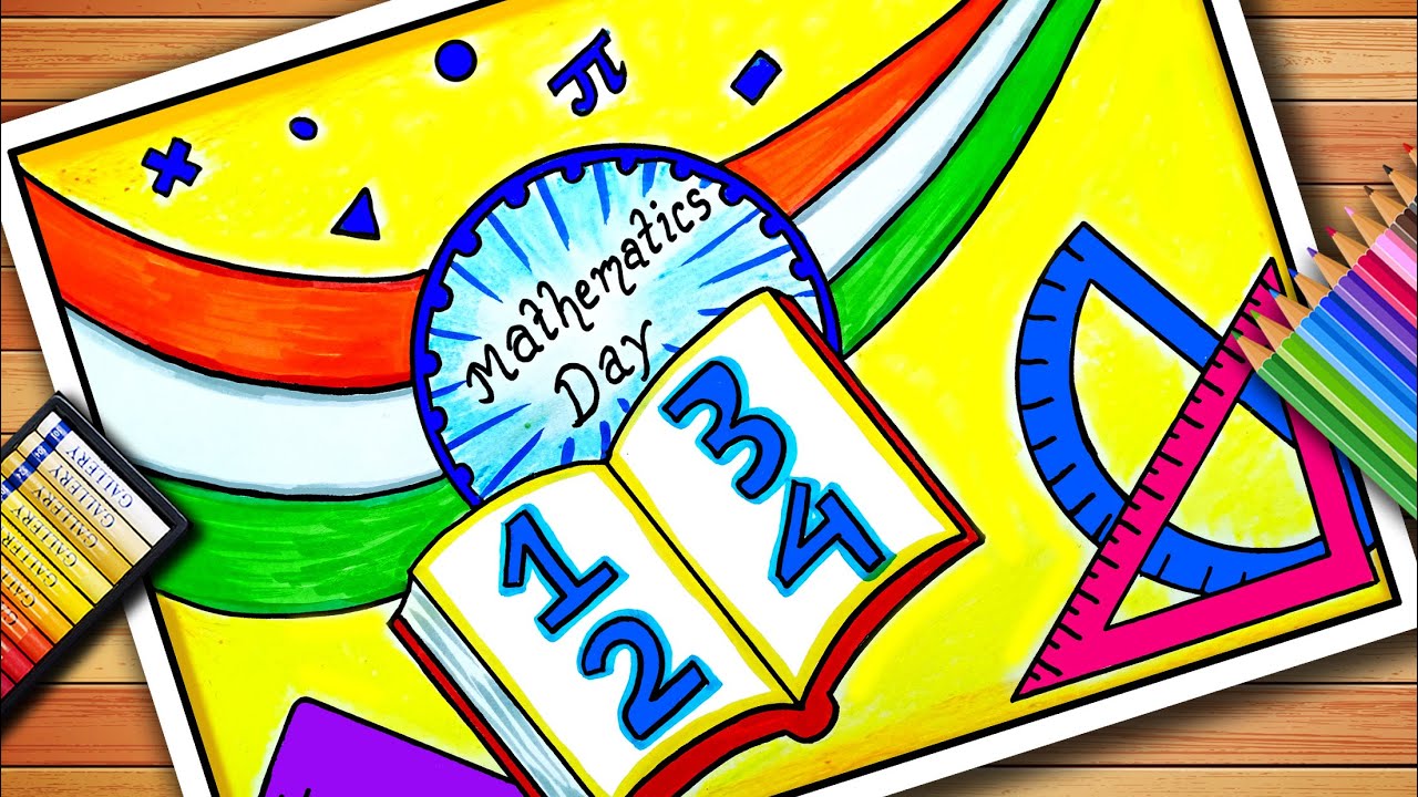 National Mathematics Day Drawing | Front Page Design of Mathematics ...