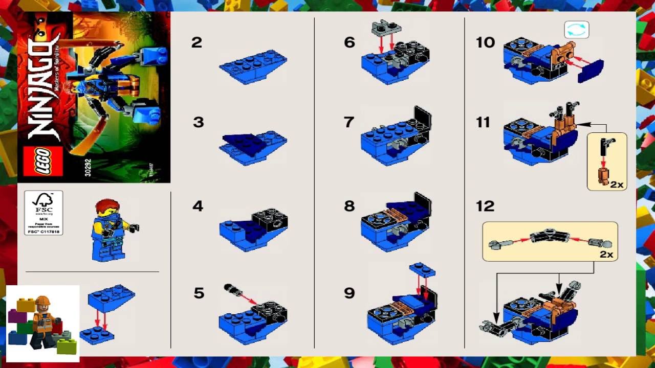 LEGO instructions - Ninjago - 30292 - Jay's Nano Mech - YouTube