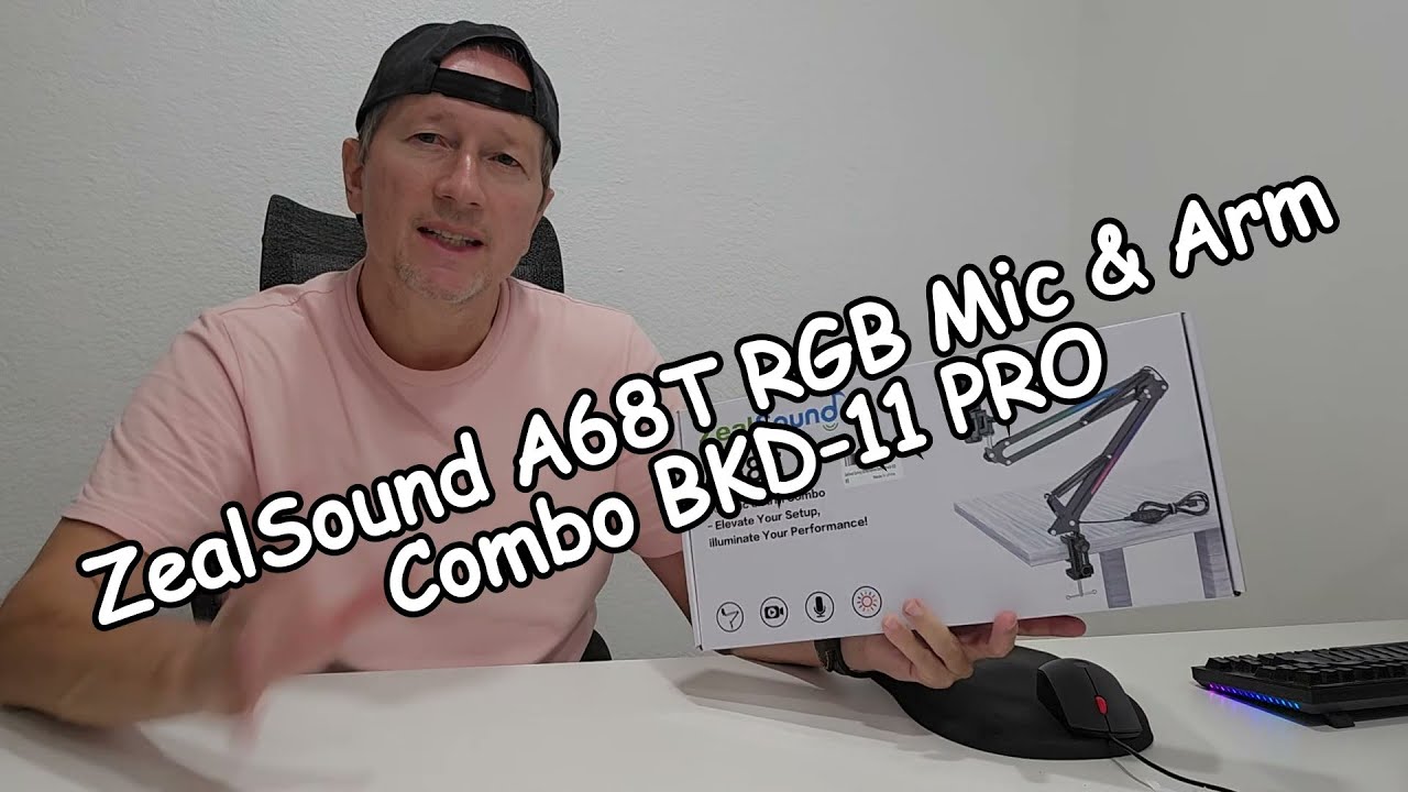 ZealSound A68T RGB Mic & Arm Combo (BKD-11 PRO) Unboxing and Full ...