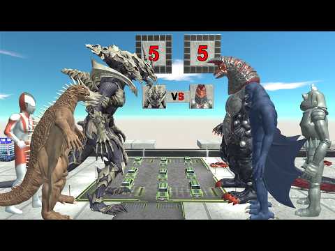 Kaiju Tournament: Monster X Team VS Golza Team Points Battle in ARBS