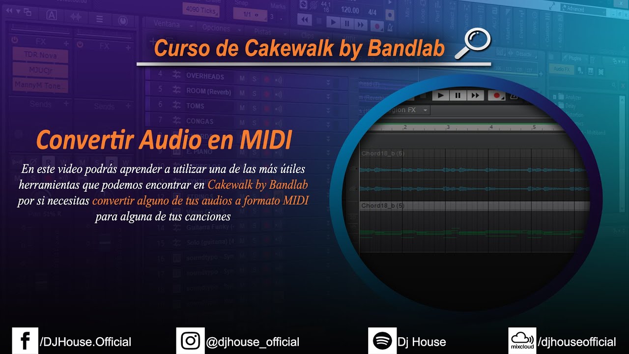 Cakewalk by Bandlab | Convertir el Audio a MIDI - YouTube