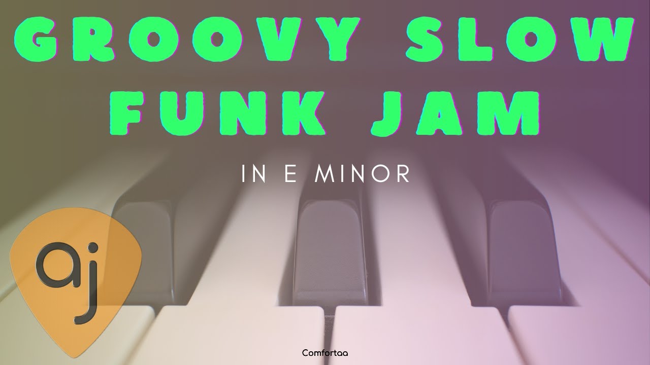 GROOVY SLOW FUNK JAM For Piano / Synth | Play Along Backing Track # ...