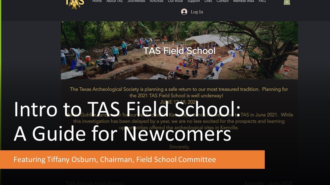 “Intro to TAS Field School: A Guide for Newcomers” - YouTube