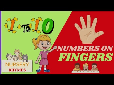 COUNTING ON YOUR FINGERS | NUMBERS ON FINGERS | 1 TO 10 NUMBERS WITH ...