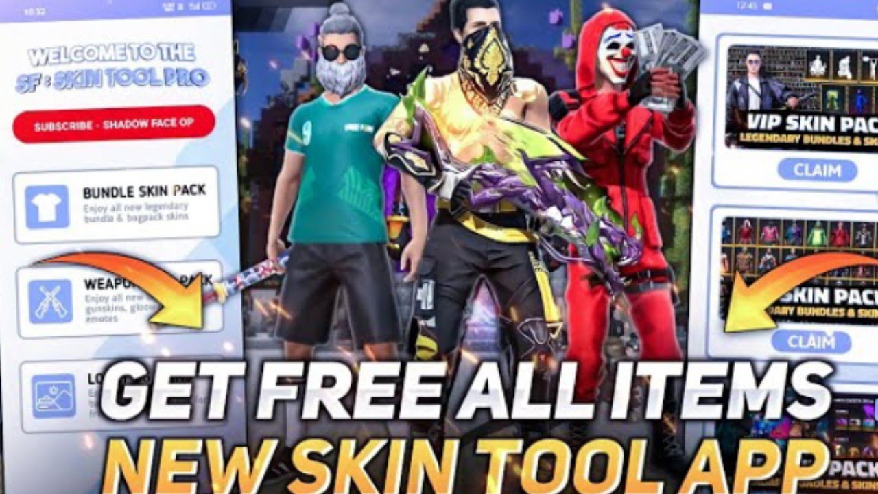 FREE FIRE SF SKIN TOOL PRO WITH DIRECT LINK 😎 sf tool #sftool #freefire ...